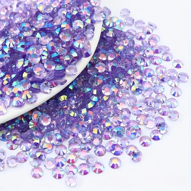 Стразы из смолы фиолетовые Lt.Purple AB 2-6 мм