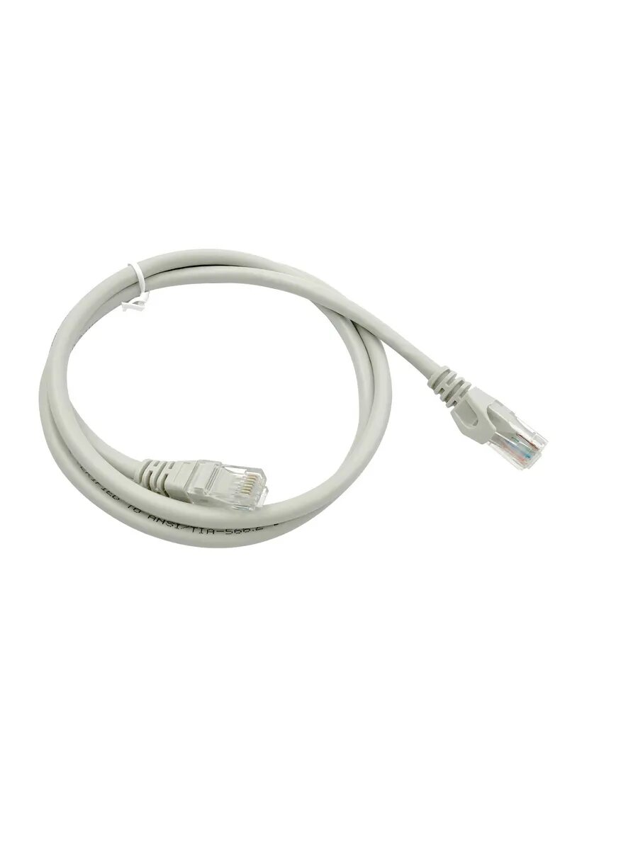 Патч-корд UTP 4 пары cat6 CCA molded 1м серый
