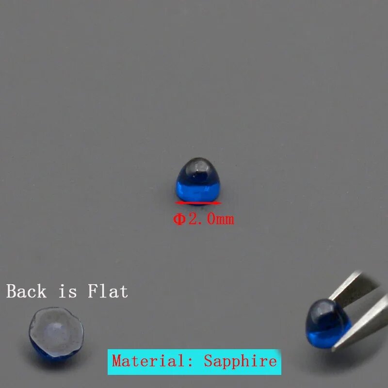 Синий сапфировый круглый подходит для Cartier Crown Fit Ballon Bleu Pasha Panthere Santos Cle Ronde Maillon Drive Tortue Multiple, Синий