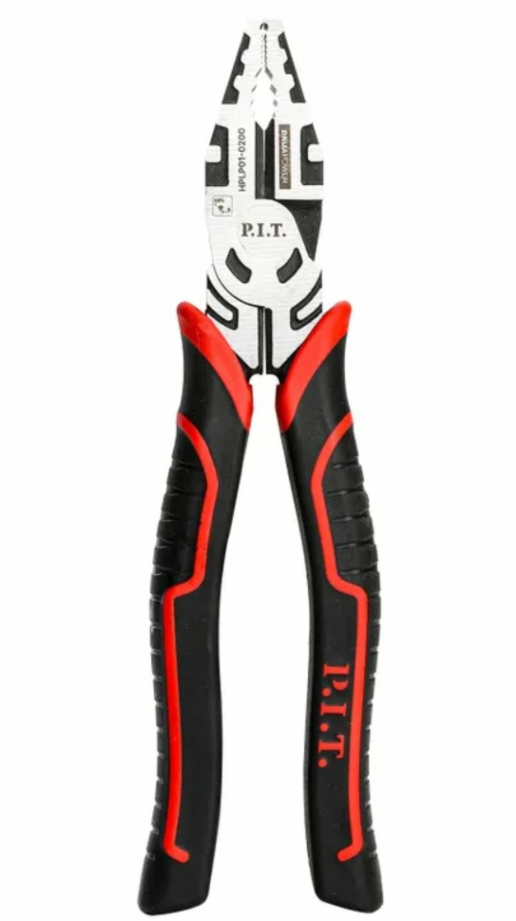 Плоскогубцы 200мм пассатижи усиленные до 50% шарнирный механизм с эксцентриком HPLP01-0200