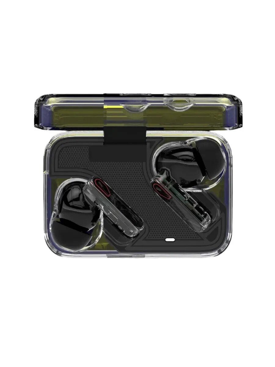 Наушники беспроводные B21 Crystal TWS в кейсе 380мАч