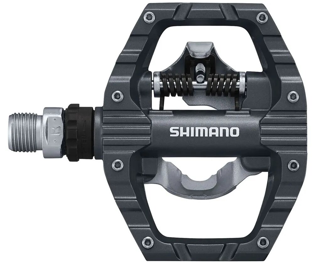 Педали Shimano PD-GR500 для горных велосипедов (MTB) алюминиевые графитовые противоскользящие — фото 1