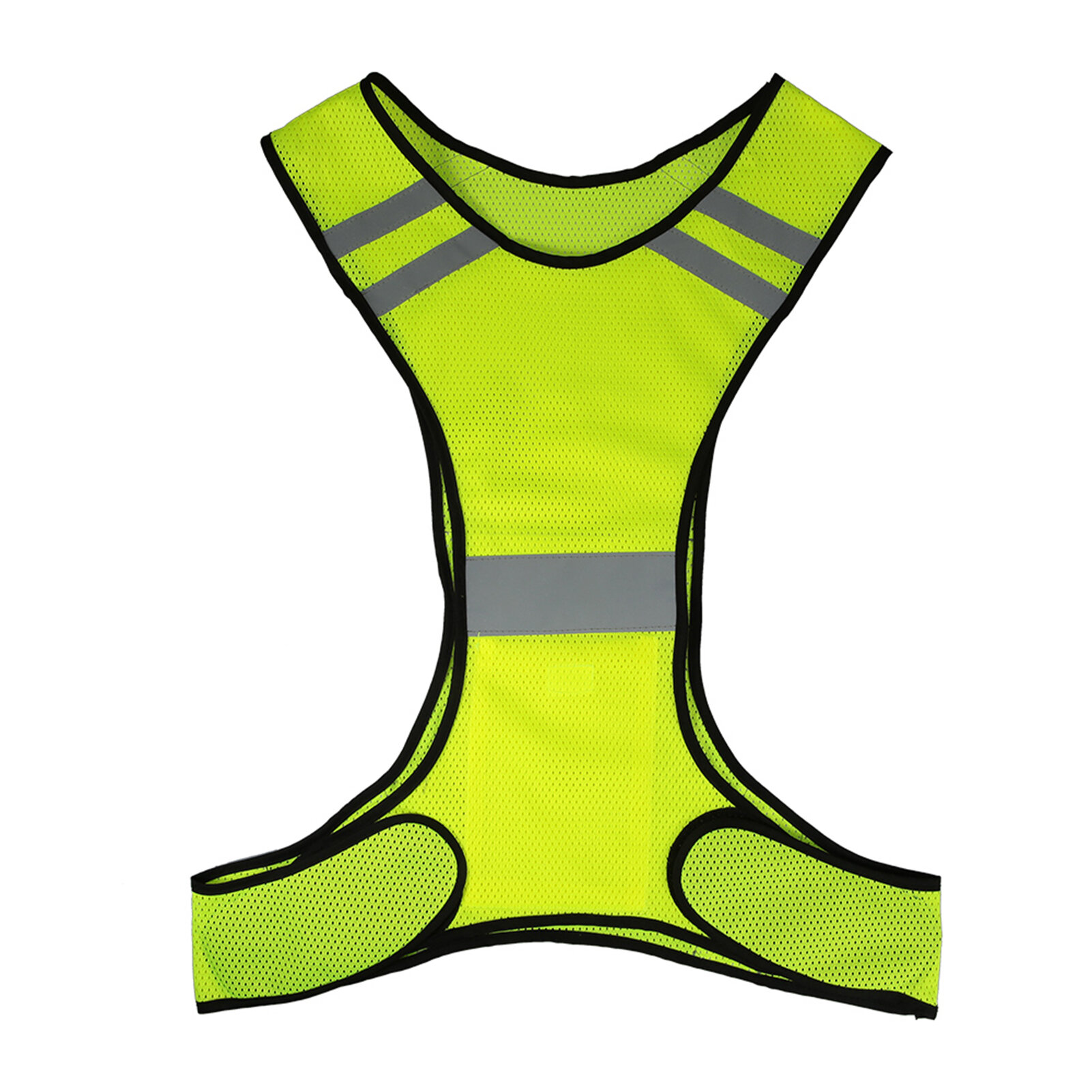 Reflective Vest Polyester Yellow Orange 56cm 22in Length 82-110cm 32.3-43.3in Adjustable Waist 68.5g 2.4oz Weight 23*17.5*1cm 9.1*6.9*0.4in Package Size 1 Piece for Running Walking Cycle Jogging Safety Gear