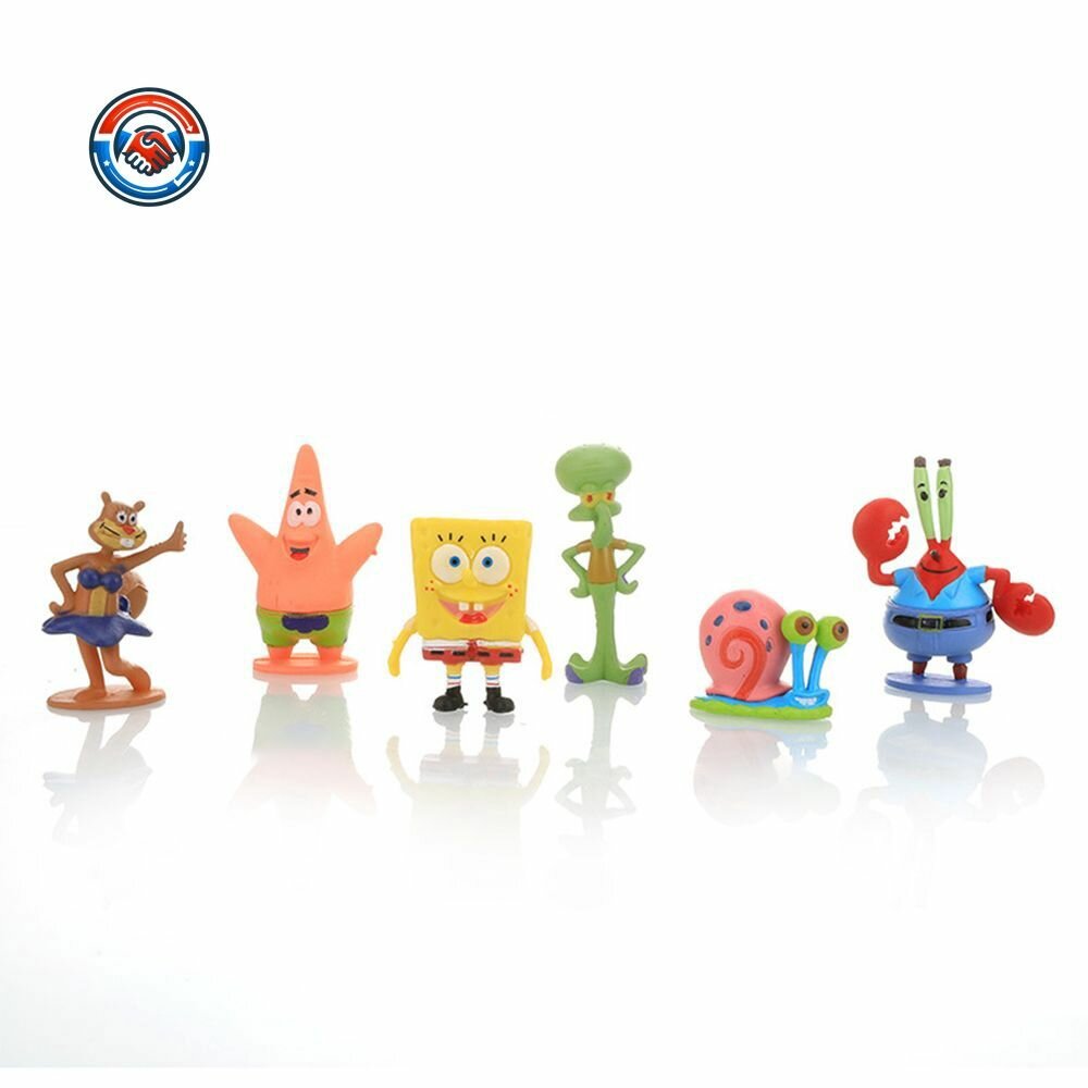 Декорация для аквариума террариума набор фигурок Губка Боб ананасовый домик краб ресторан смола аквариумный декор мультяшные персонажи