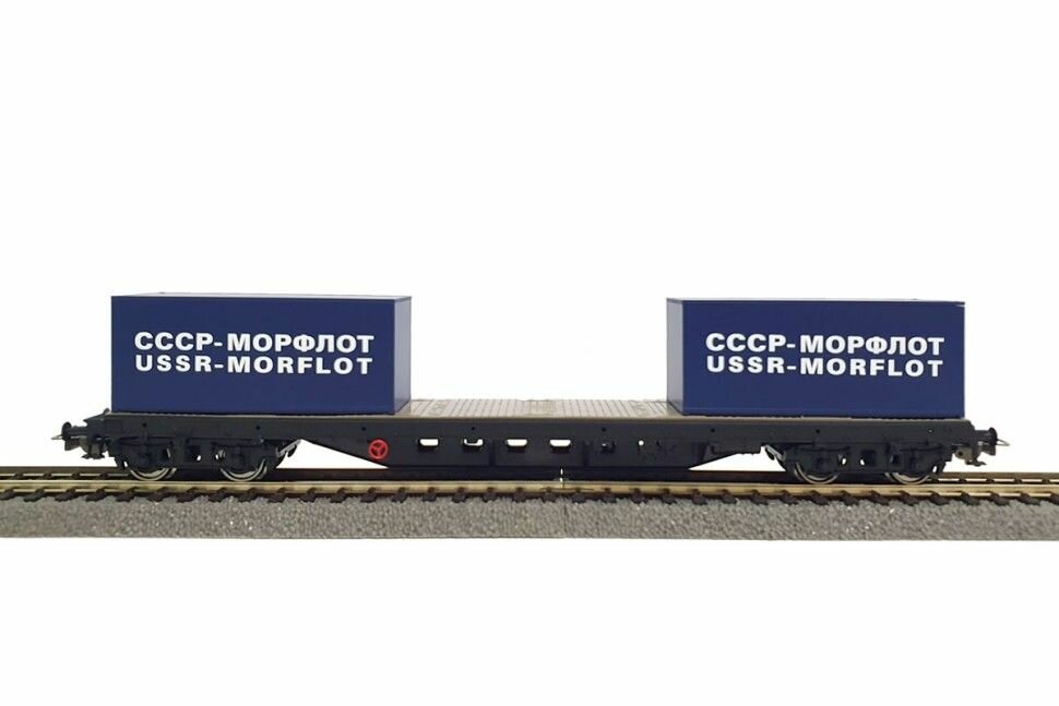 24536-1 Piko Грузовой вагон с контейнерами H0 1/87 16,5мм без упаковки