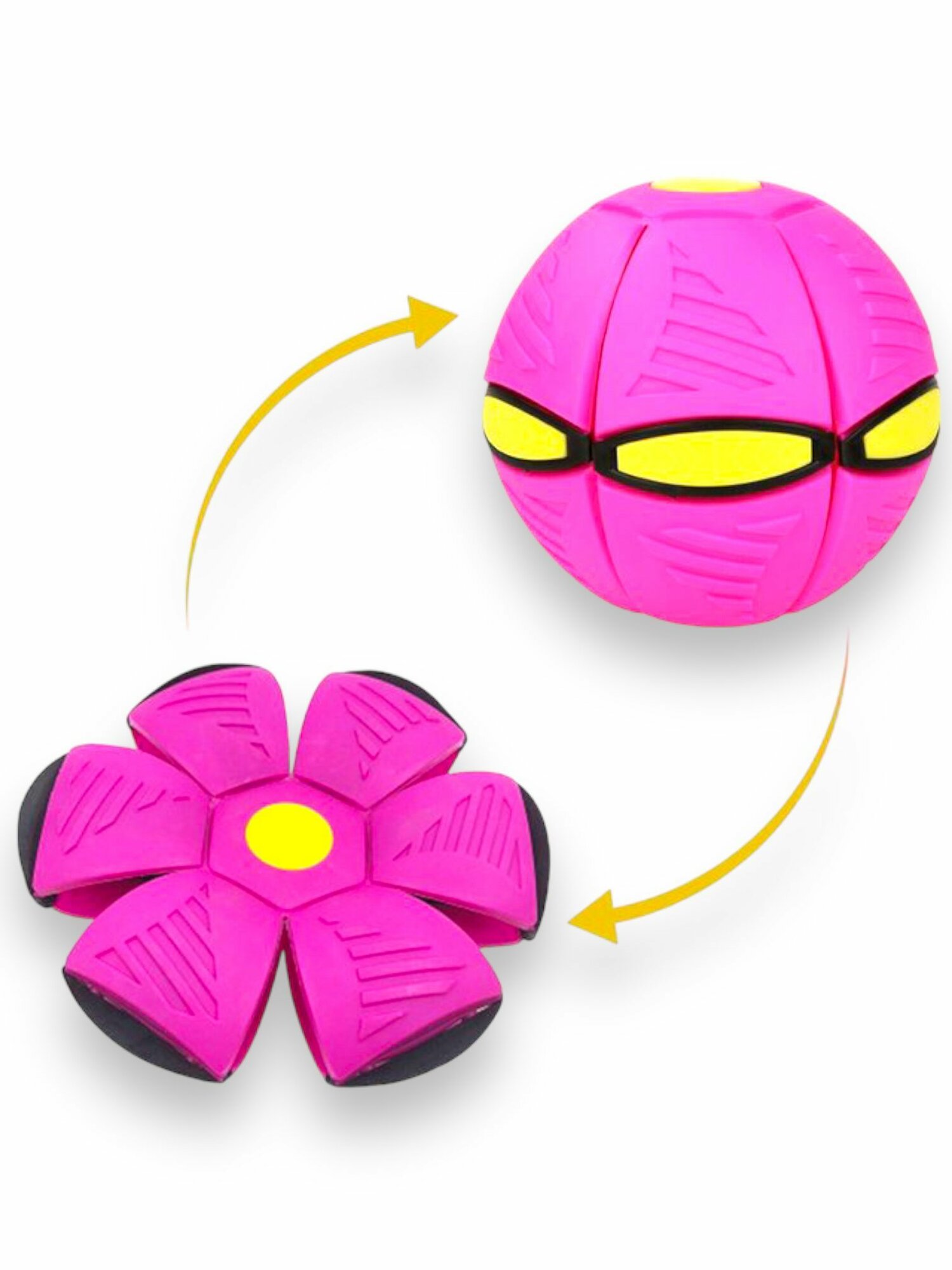 Мяч трансформер фрисби летающая тарелка, детский спортивный мяч