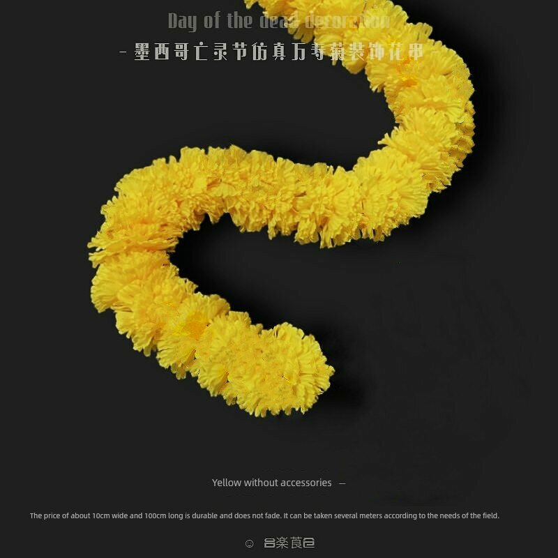 【Хэллоуин】Мексиканский День мертвых, буддийские и индийские ритуальные подносы, имитация гирлянды из цветов маргариток