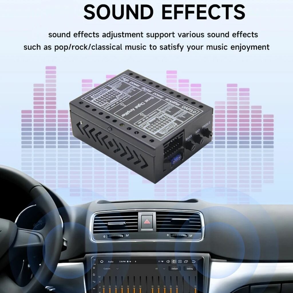 12V Цифровой процессор звука 4x60W для автомобиля