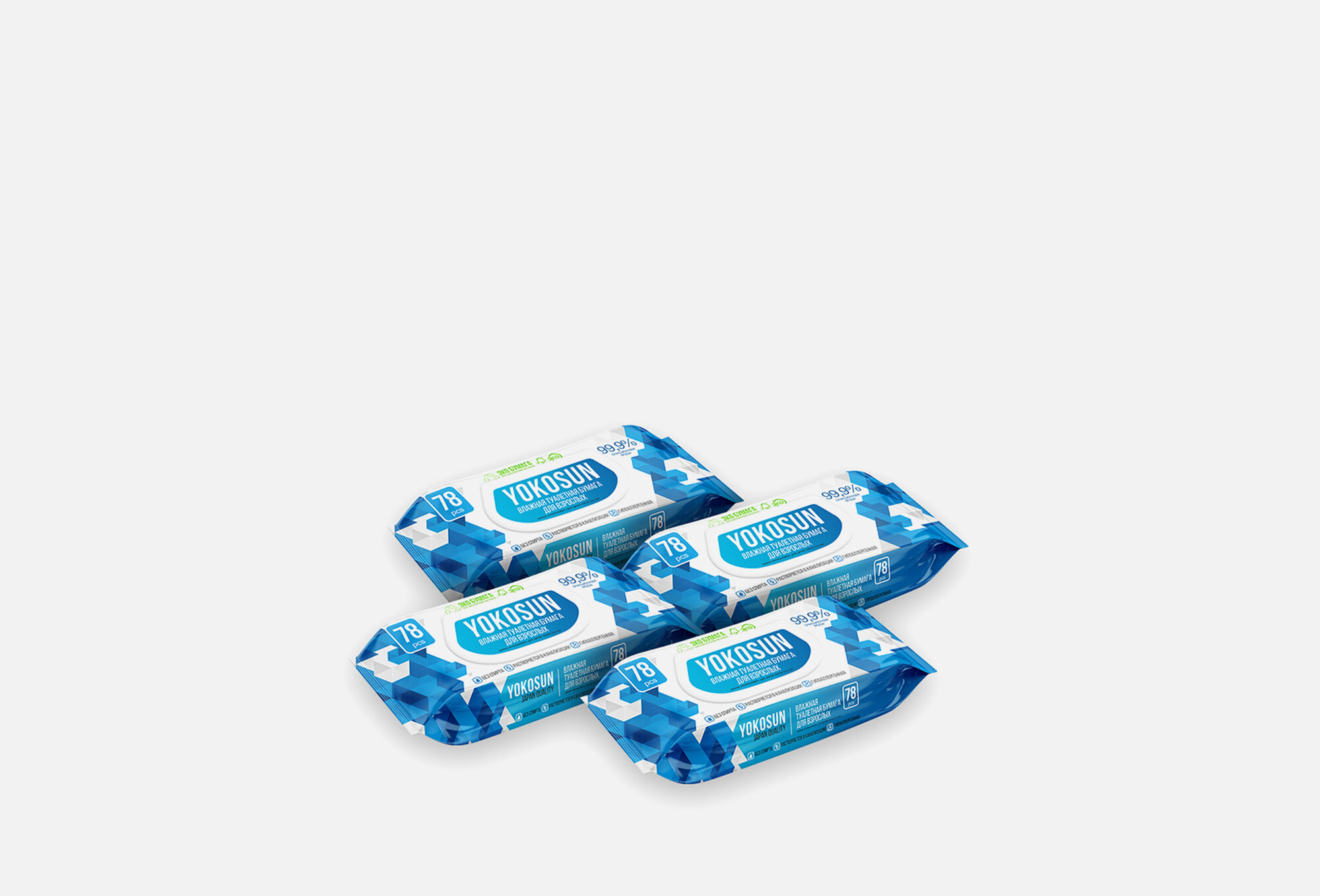 Влажная туалетная бумага YOKOSUN Megabox