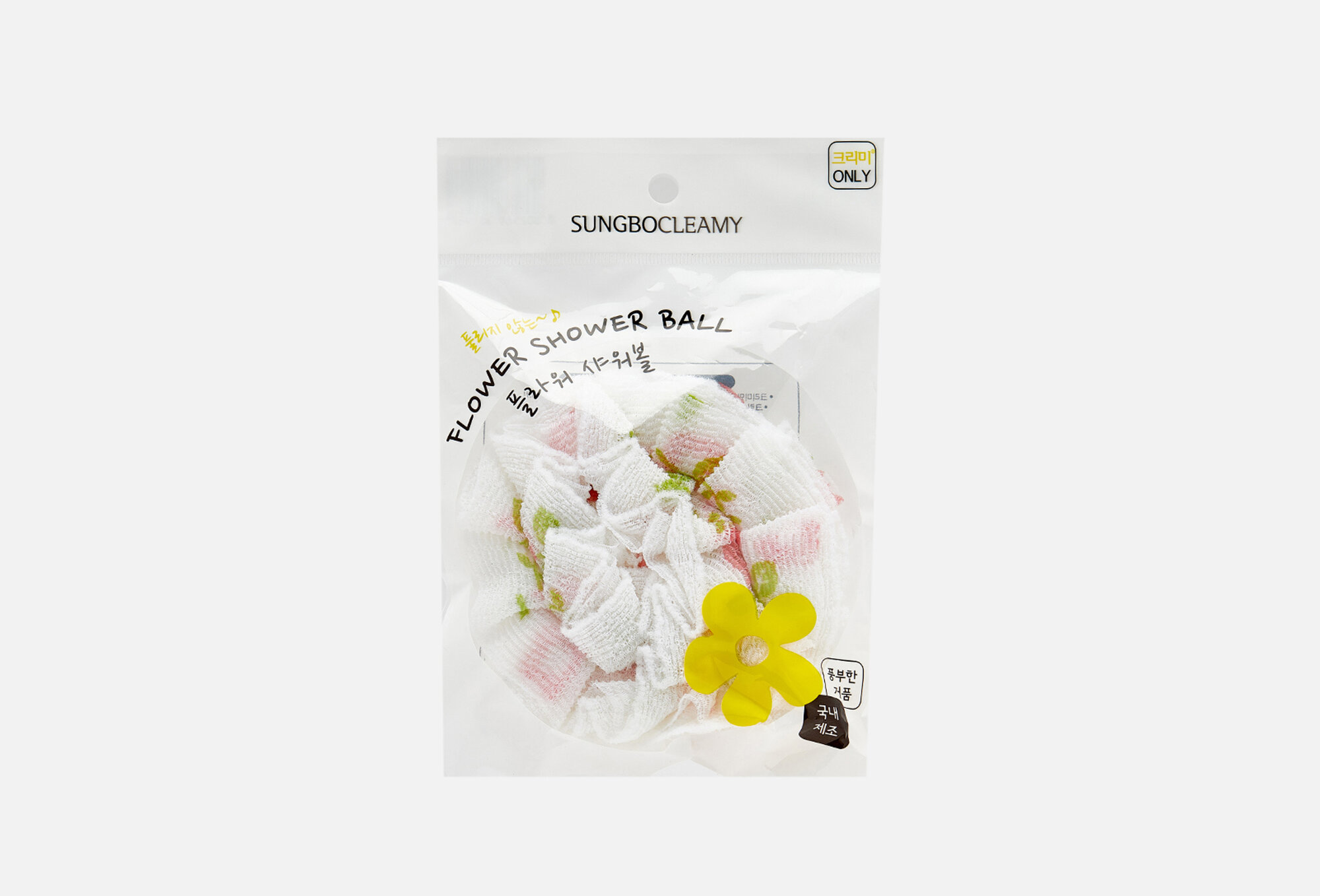 Мочалка для душа (в ассортименте) SUNG BO CLEAMY Flower shower ball