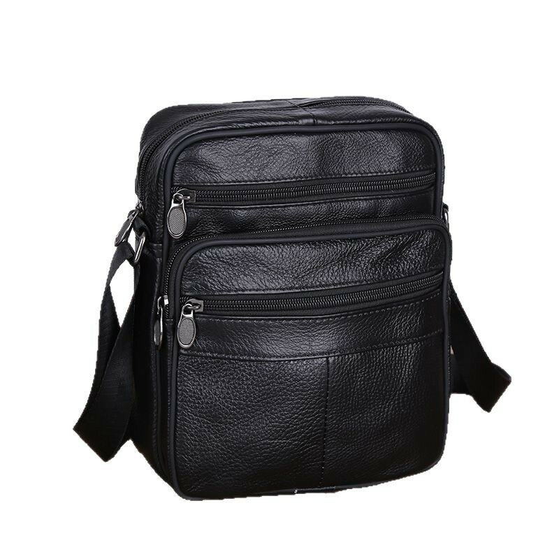 Sac messager en cuir véritable pour homme – Sac à Bandoulière élégant, grande capacité, idéal pour le travail, les loisirs et les voyages
