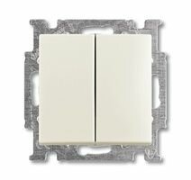 ABB Basic 55 Выключатель 2-клавишный бежевый 2CKA001012A2148(1012-0-2148)