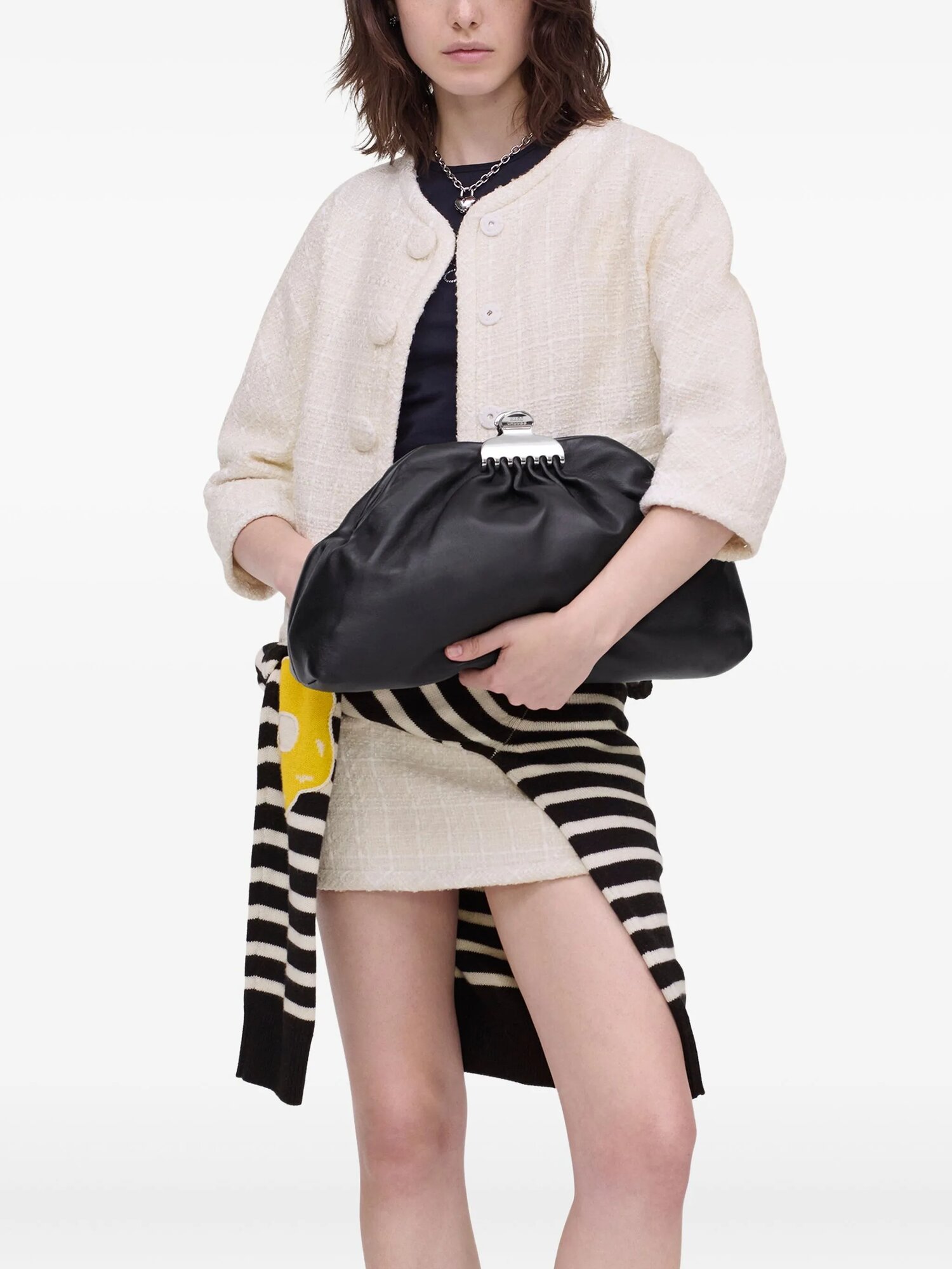 Сумка MARC JACOBS Claw Clip, черный/черный — фото 1