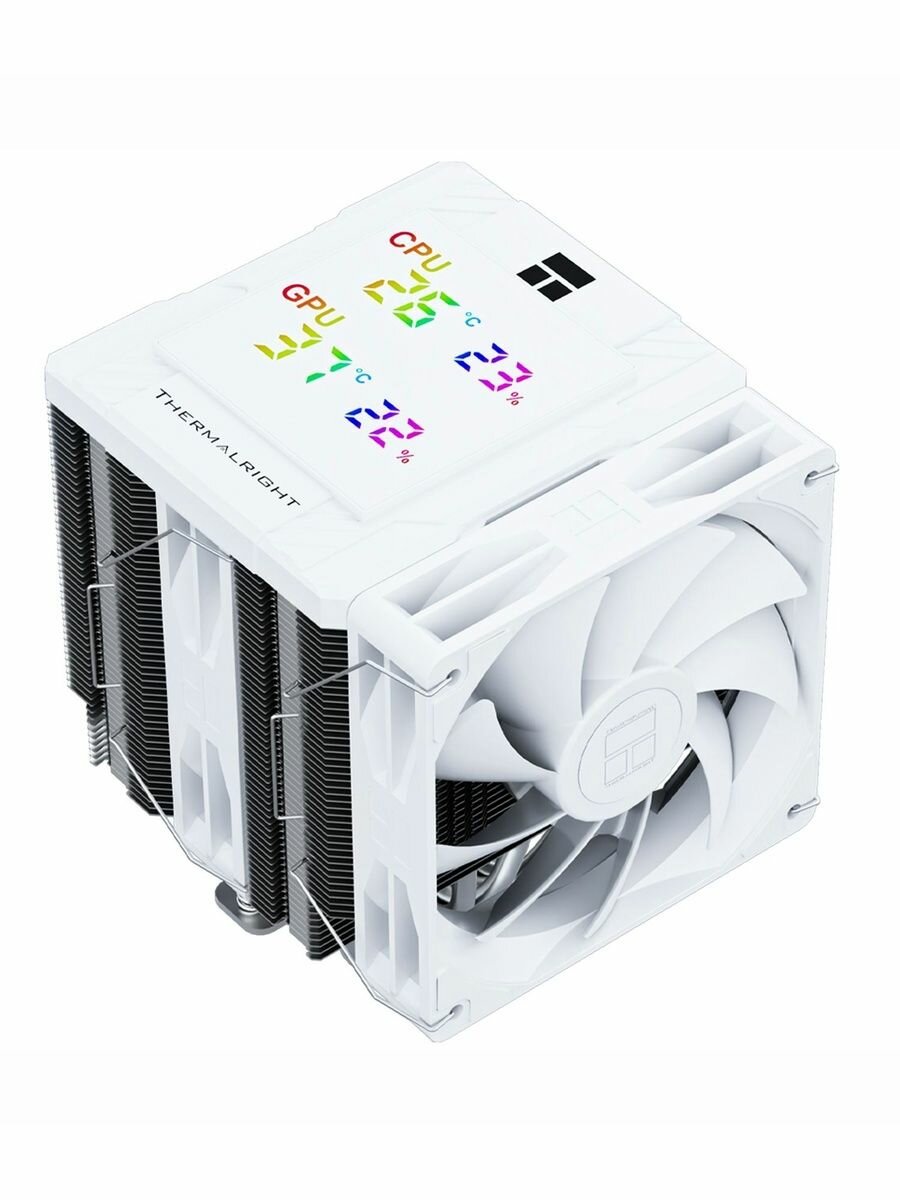 Двойной кулер Thermalright Peerless Assassin 120 Digital WHITE с экраном