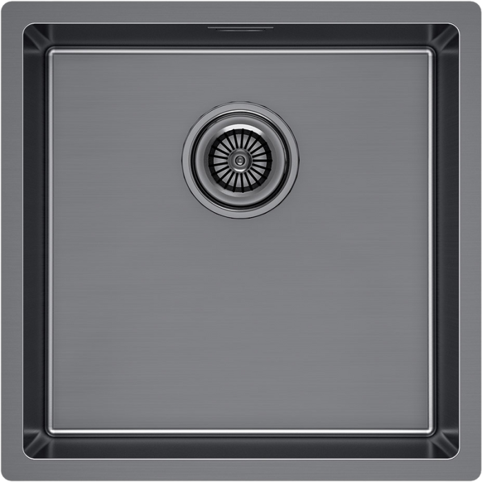 Мойка кухонная Paulmark Lassan LA44-GM вороненая сталь