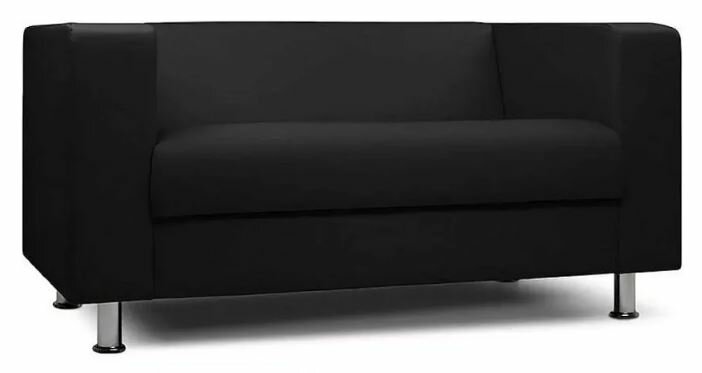 Pooh Диван прямой офисный Блюз (Бит), нераскладной , экокожа