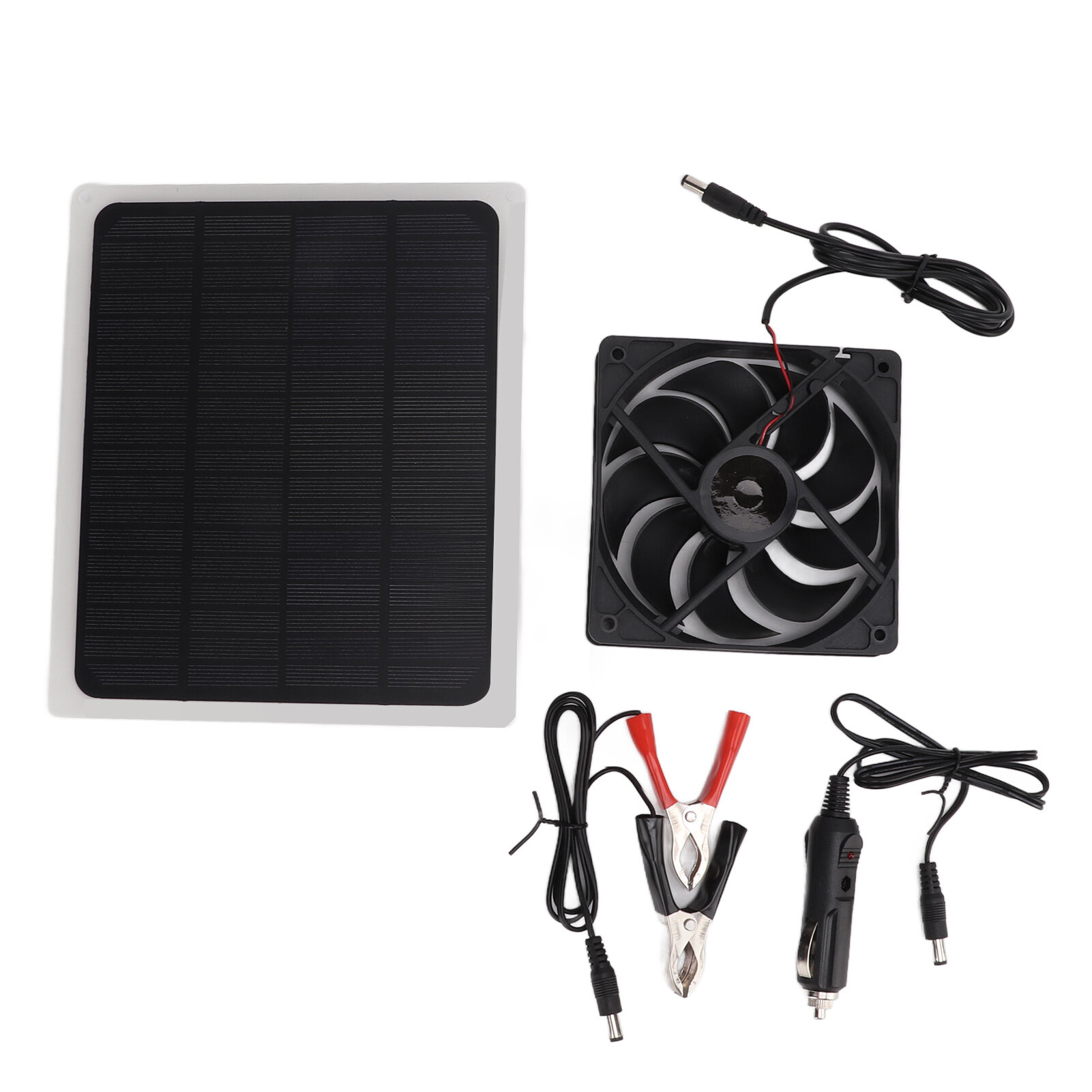 10W 12V USB Солнечная Панель Вентилятор Водонепроницаемый Для Отдыха На Открытом Воздухе Домашняя Те