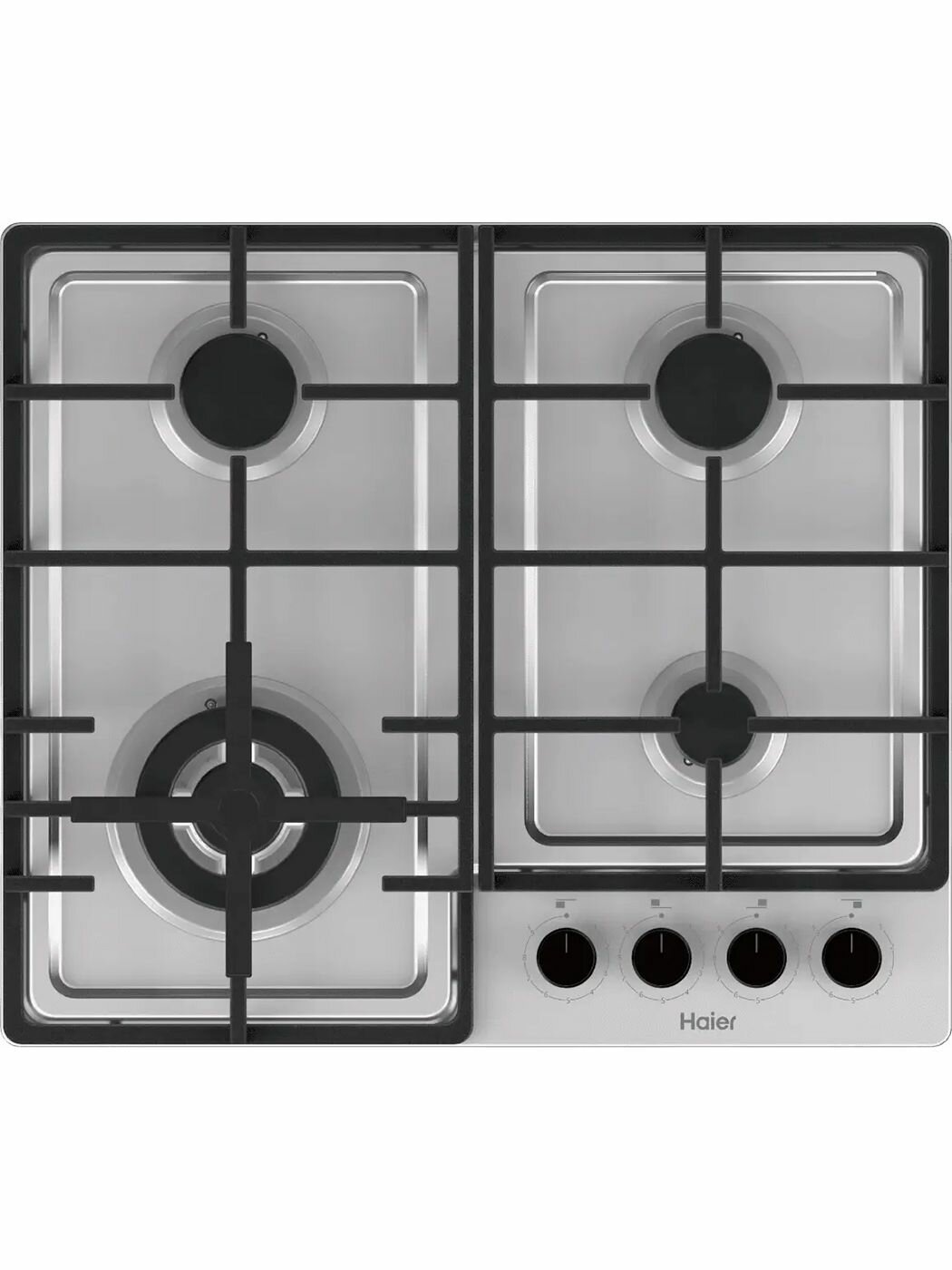 Варочная панель Haier HHQ-M64CTPX, нержавеющая сталь, газовая, 4 конфорки.