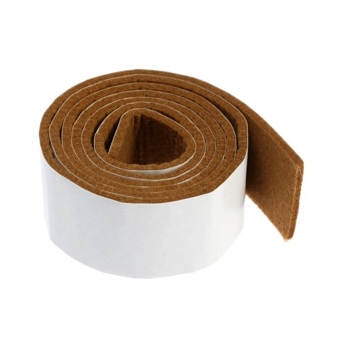 Подпятники для мебели 100х3х0 ,3 см. , фетр , цвет коричневый