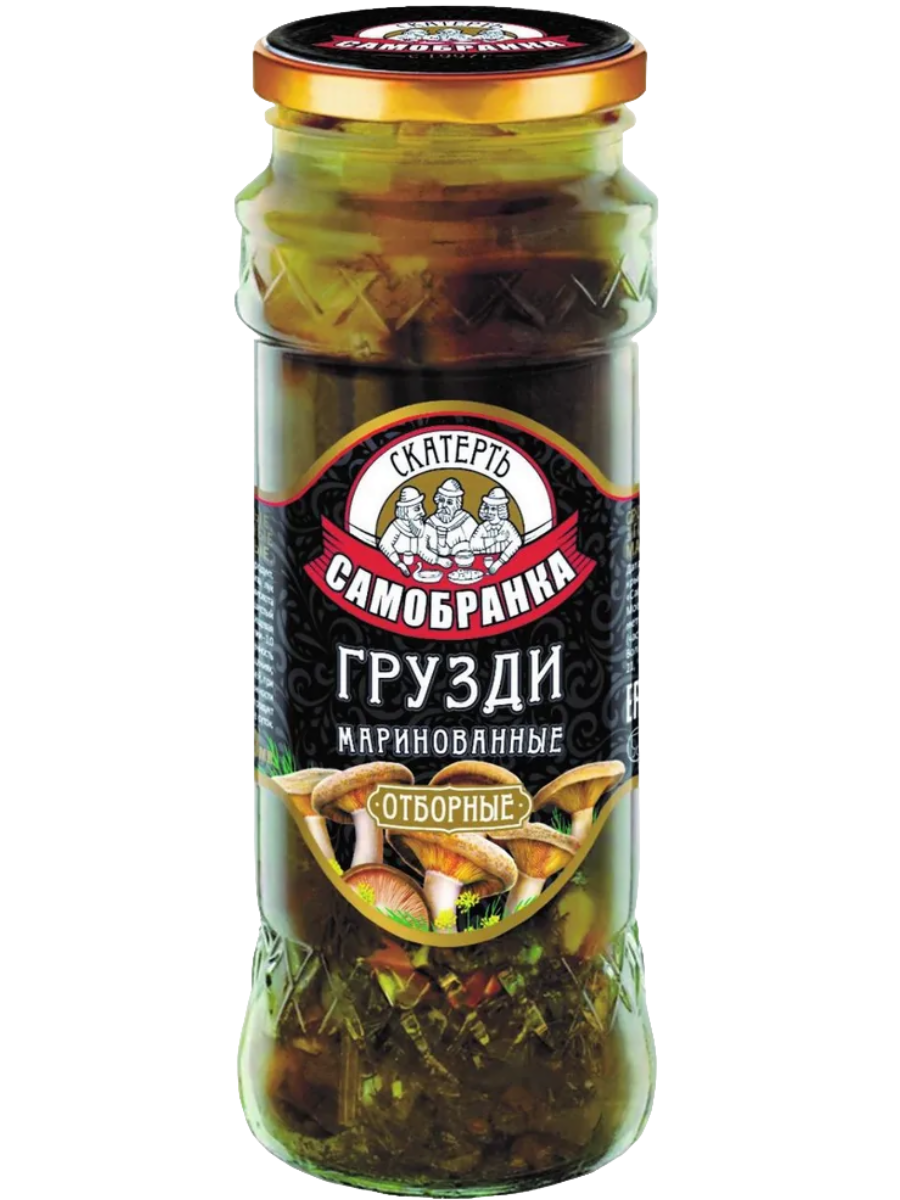 Грузди маринованные скатерть-самобранка, 370мл