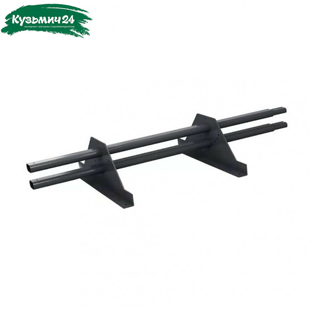 Снегозадержатель трубчатый, сталь, цвет серый, длина 3000 мм, 1 шт