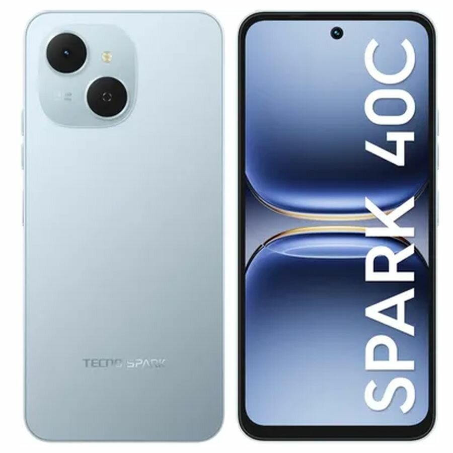 6,67" Смартфон TECNO Spark 40C 8/256 ГБ (SPARK 40C) 2025, голубой
