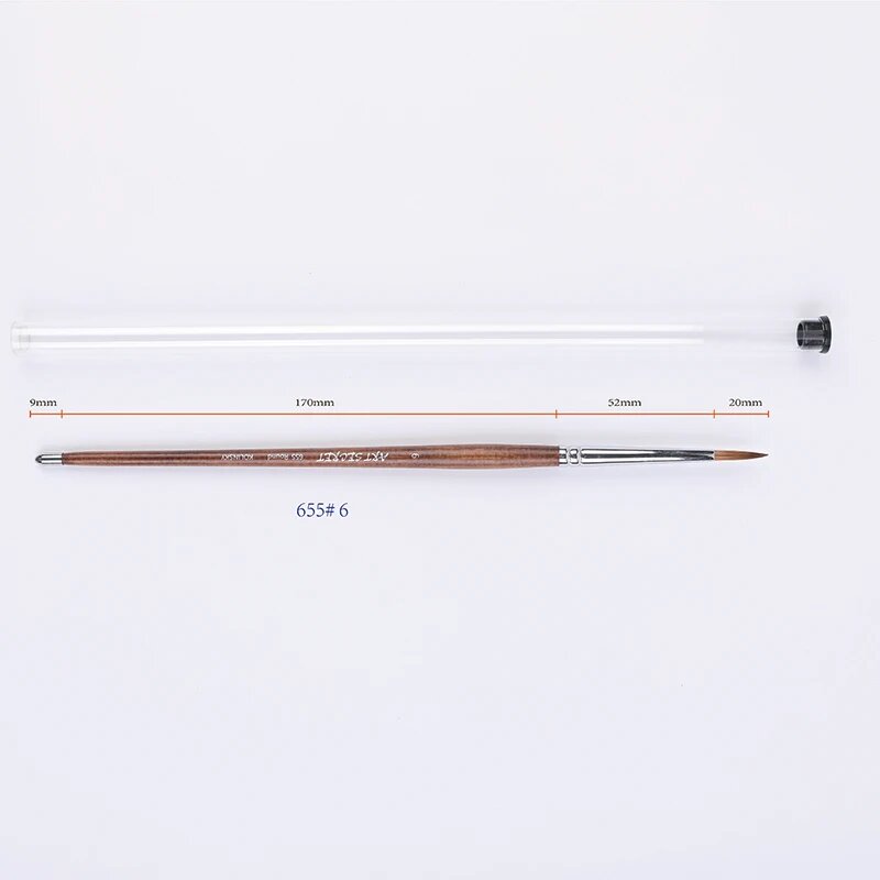 Artsecret Круглые кисти для акварели и масляной живописи #655R 655R 6