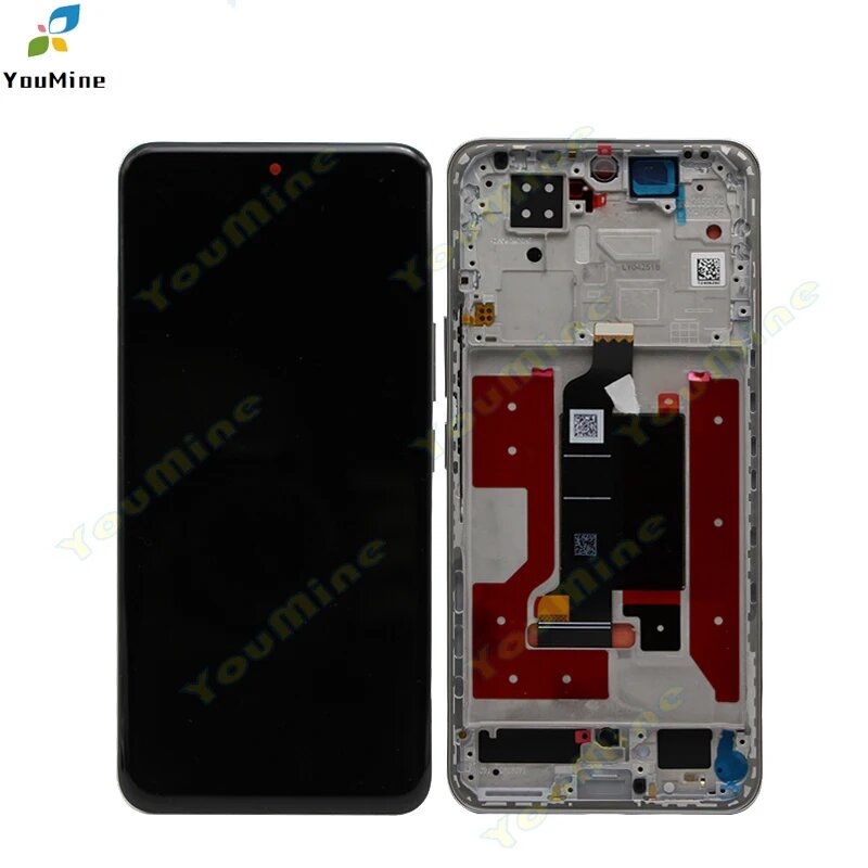 6,7 дюйма для Honor 200, ЖК-дисплей ELI-AN00, ELI-NX9, сенсорная панель, дигитайзер экрана в сборе для Honor 200, ЖК-дисплей с рамкой Silver with frame