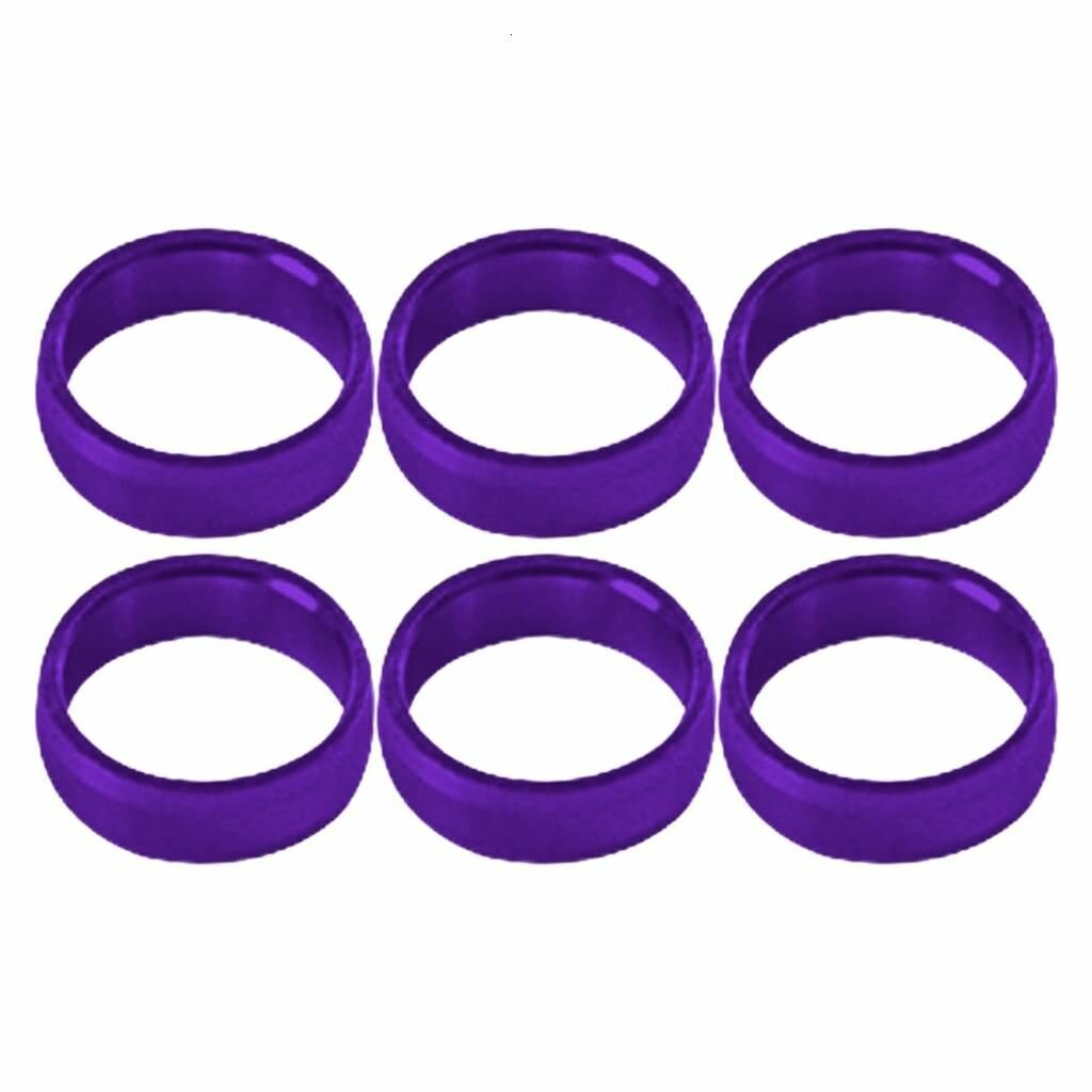 6pcs Dart Flight Guarders для металлических и мягких наконечников многоцветный набор алюминиевого сплава, Фиолетовый