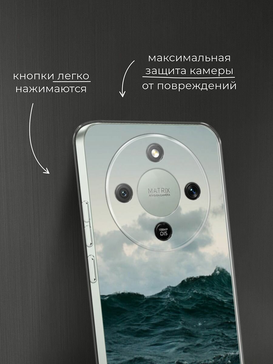 Силиконовый чехол на Honor X9d / Хонор X9d с принтом Волны 11 — фото 1
