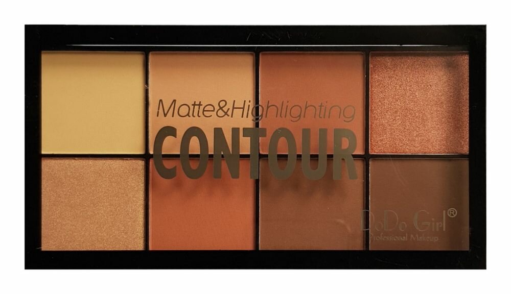 Профессиональные тени DoDo Girl Matte and Highlight Contour, 8 цветов, набор 02