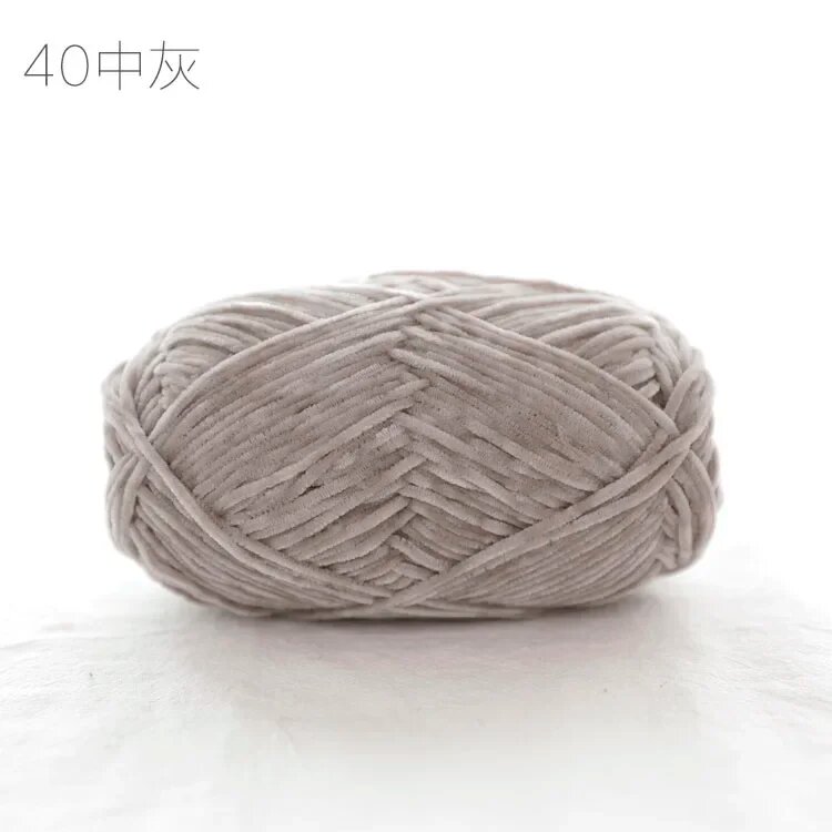 Пряжа чесаная Pleuche, 40 medium ash, 148м