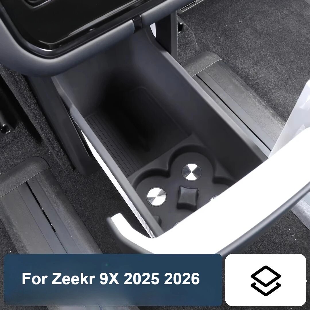 Автомобильный холодильник, силиконовый коврик для Zeekr 9X 2025 2026, нескользящий White