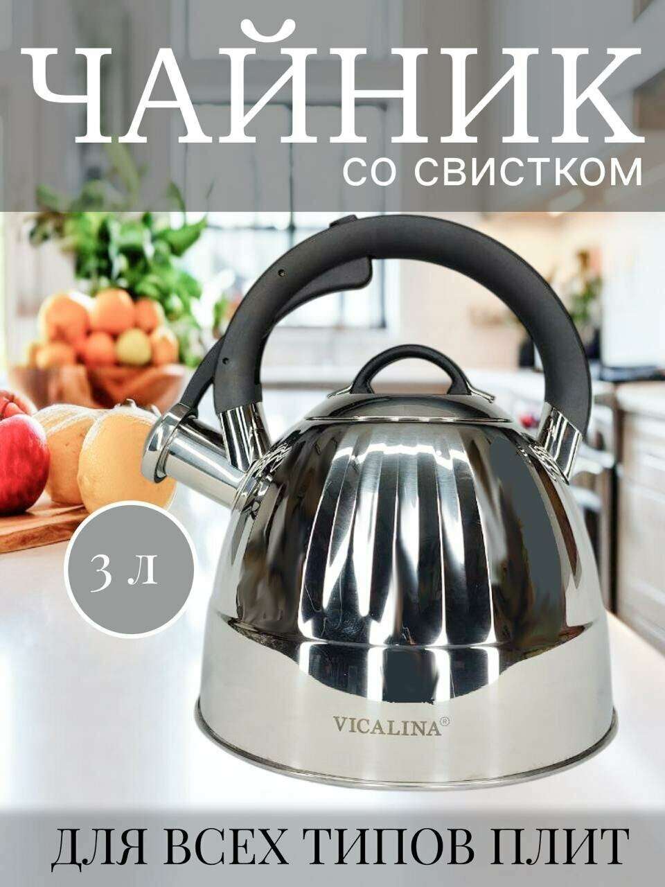 Чайник для плиты со свистком