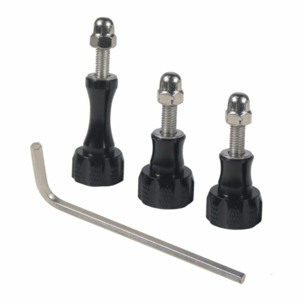 Винт,1 комплект из 4 металлических длинных и коротких цветных винтов гаек-черный