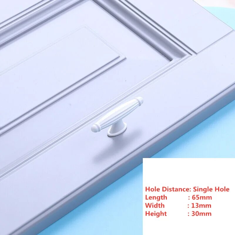 Ручки для шкафов Simplicity Fuji White, B6-Single hole