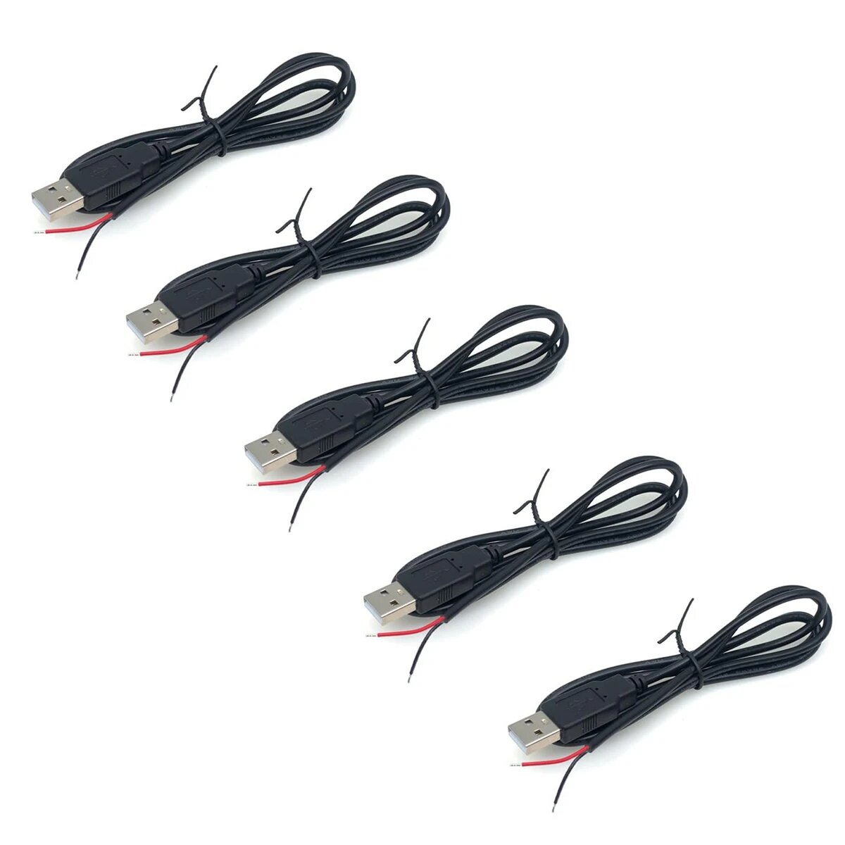 USB кабель DelightFire USB 2.0 A, черный, 30см — фото 1