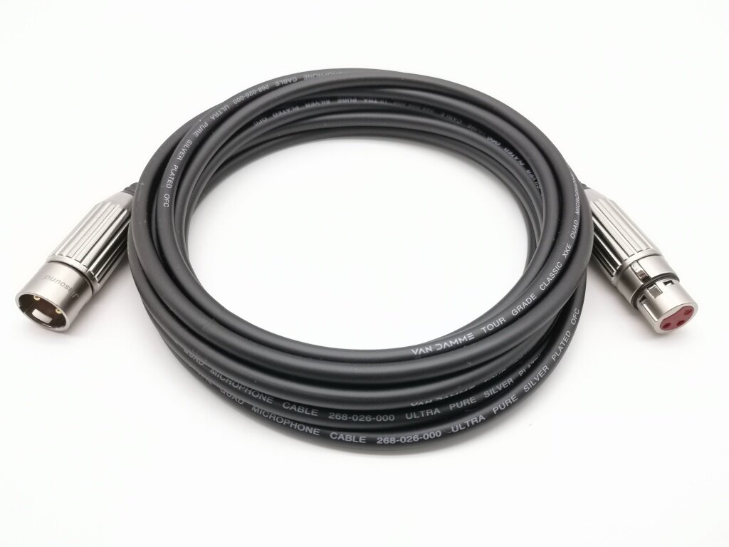 Кабель микрофонный XLR-M-F, 1м, ZZcable G2-XLR-M-F-0100-0