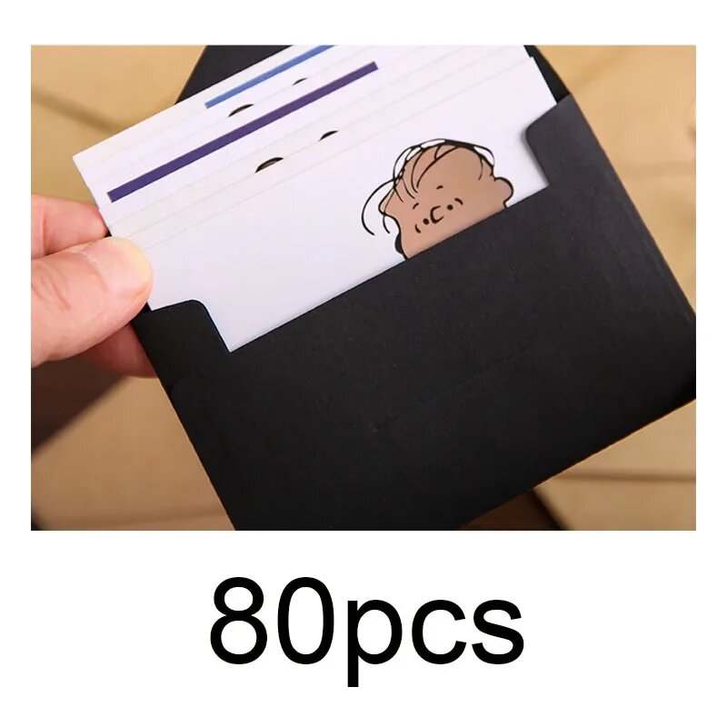 20/40/80 шт. классические белые, черные пустые мини-бумажные оконные конверты из крафт-бумаги, свадебные приглашения, подарочный конверт