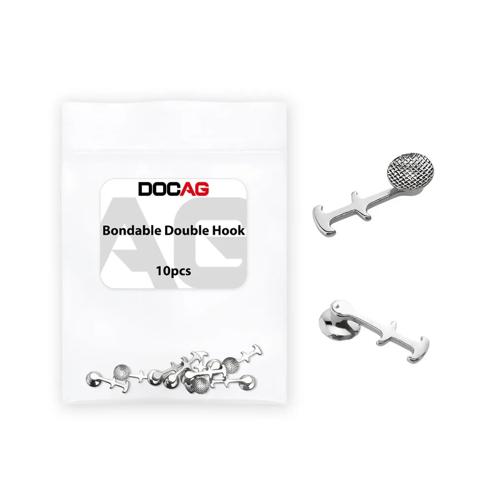 DOCAG Лингвальные кнопки для брекетов 10 шт. Button Double Hook