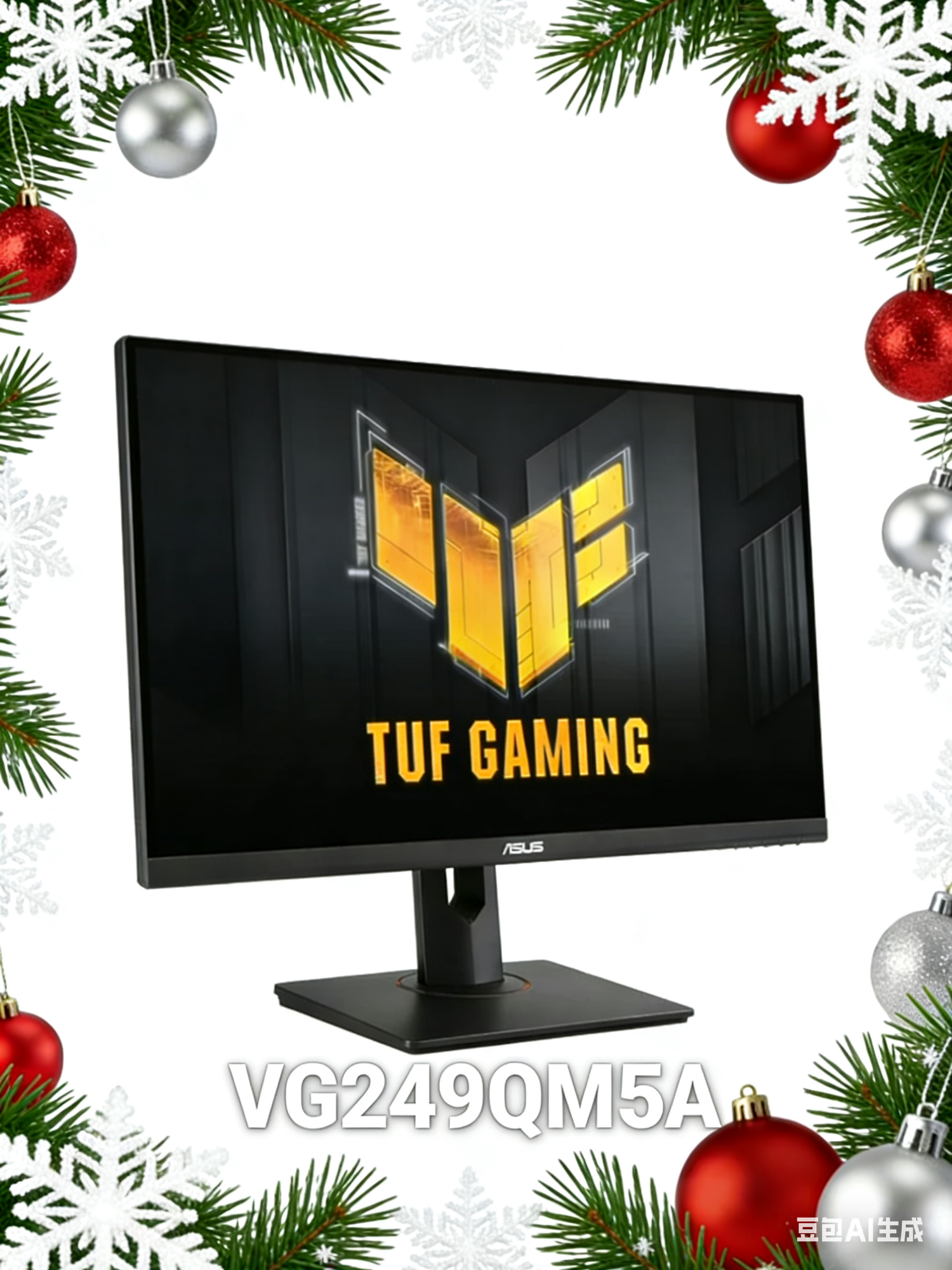 Монитор ASUS TUF Gaming VG249QM5A, 23.8", IPS, 1920x1080, 240Гц, черный