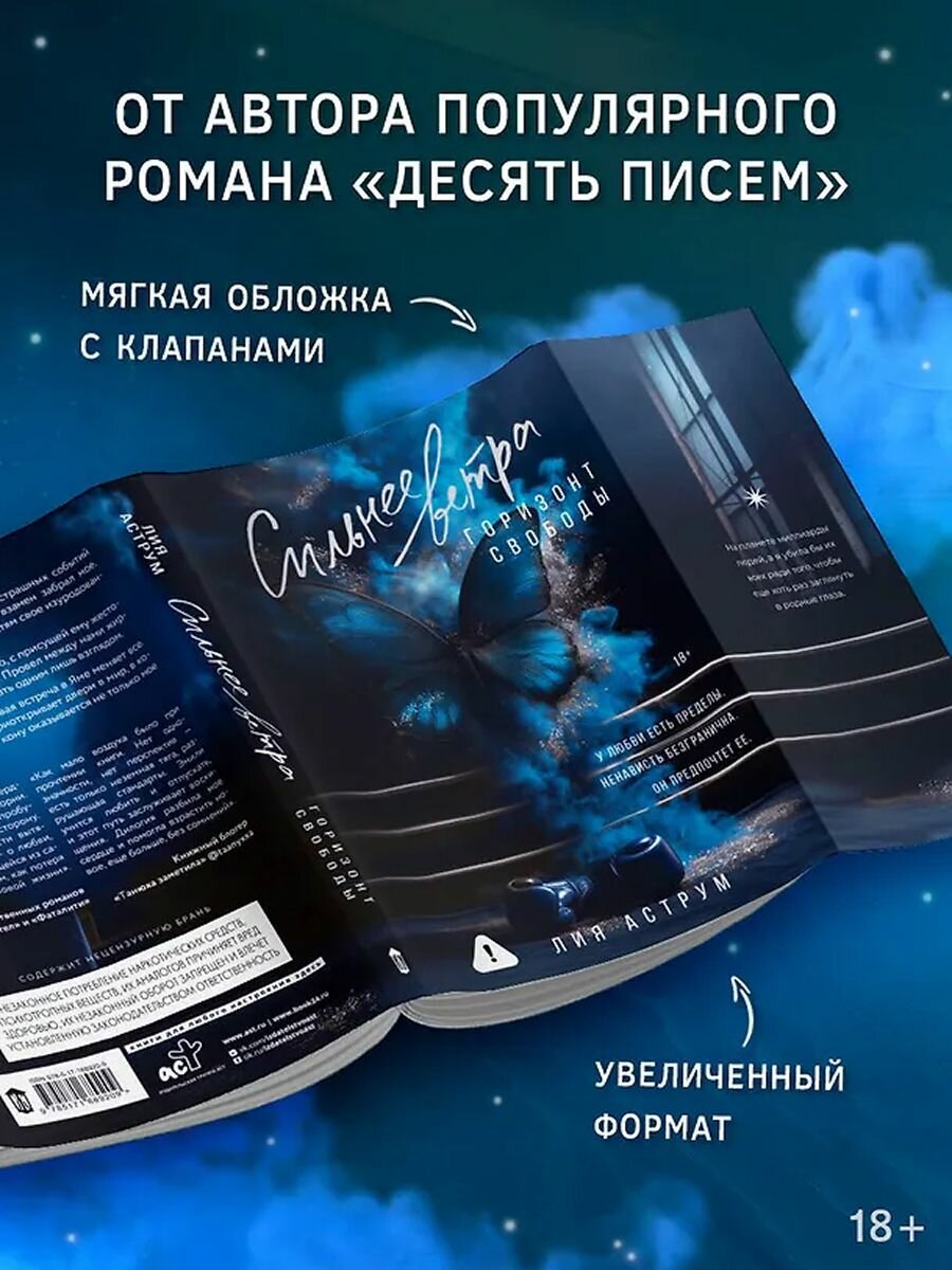Книга "Сильнее ветра. Горизонт свободы", Лия Аструм, мягкая обложка — фото 1
