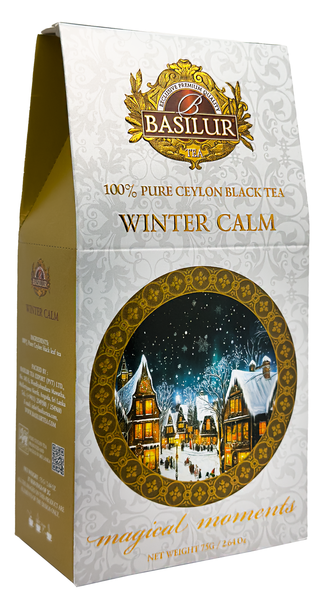 Чай Basilur "Ледяная Мечта", подарочный, листовой, черный, 75 г