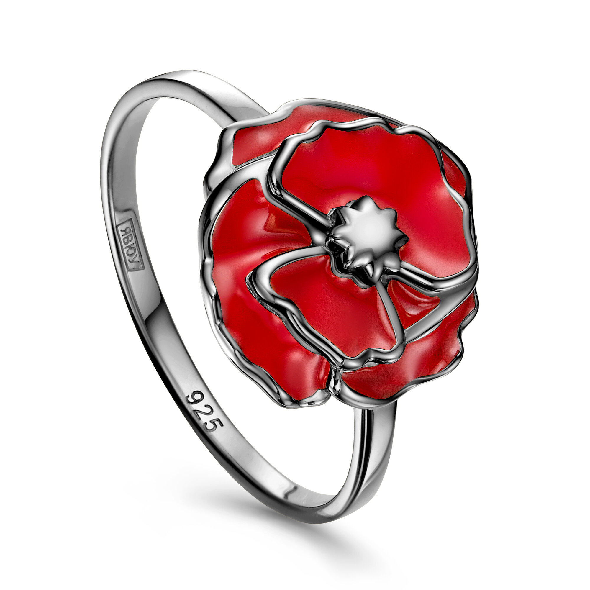 Кольцо, серебро, 925 проба
