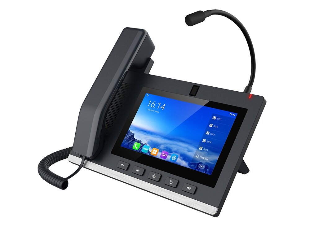 A308i, цветной экран 7", 20 аккаунтов, Android, камера 5 Мп, гусиная шея