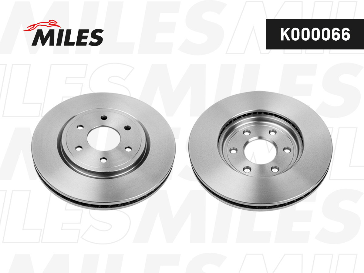 MILES Диск тормозной NISSAN PATHFINDER (R51) 05-/ NAVARA 05- (R16) передний (TRW DF6416) K000066