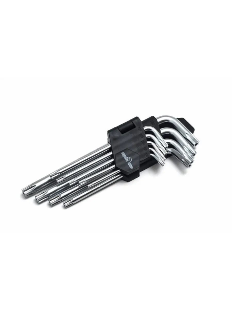 Набор Г-образных звездочек TORX, с отверстием на конце, Т10-50, 9 шт Сервис ключ 76435