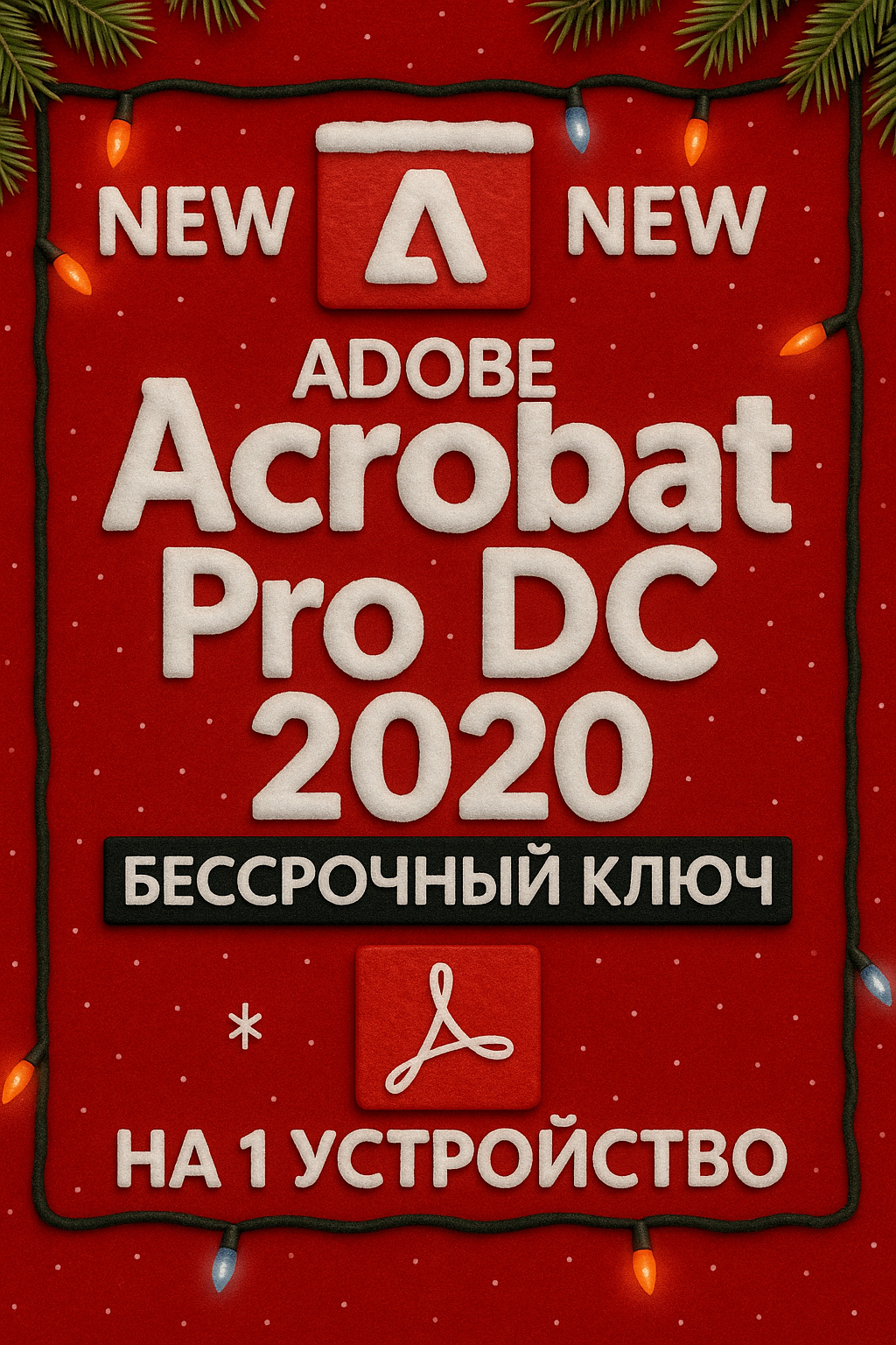 Adobe Acrobat Pro 2020 Официальная бессрочная лицензия | Активация ключом | Для Windows