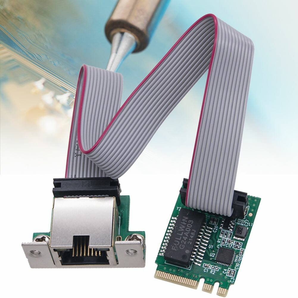 Сетевая карта M.2 10/100/1000 Мбит/с M.2 A+E для карты Gigabit Ethernet для настольного П