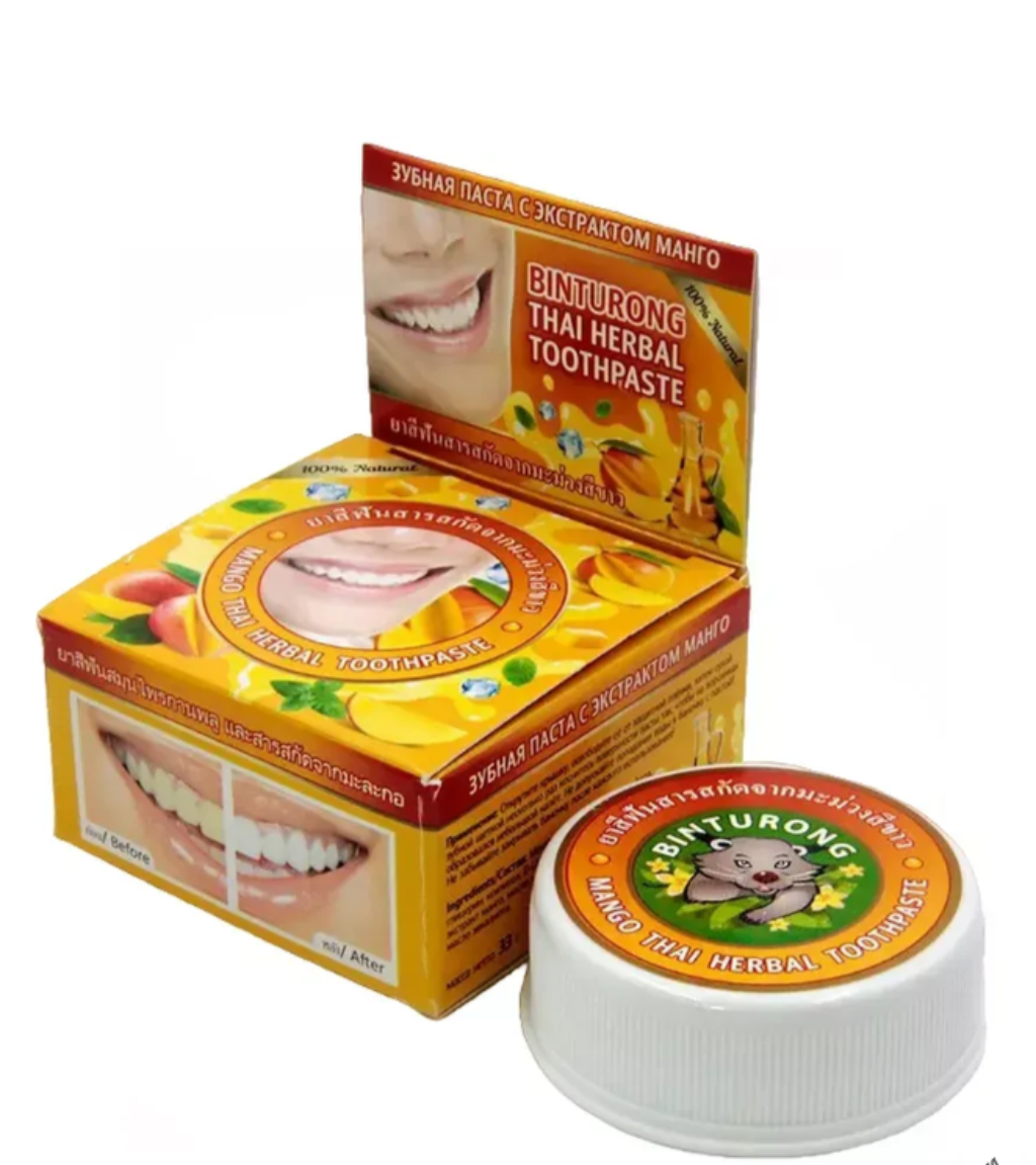 Зубная паста Binturong с добавлением экстракта папайи 33 г, Таиланд
